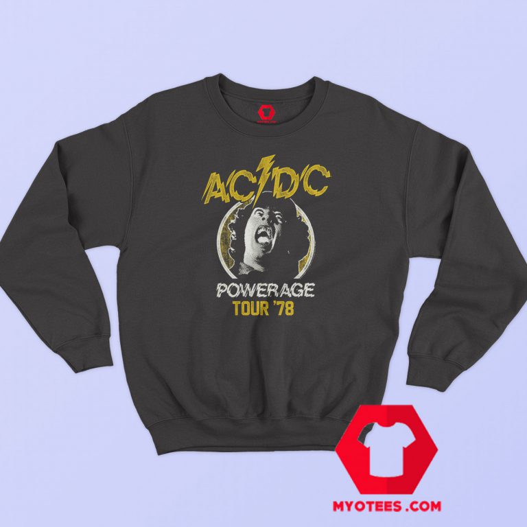 Acdc Powerage Tour 1978 Sweatshirt Cheap